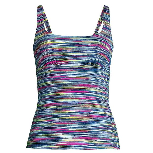 Lands' End | Swim | Nwt Lands End Womens Square Neck Underwire Tankini ...